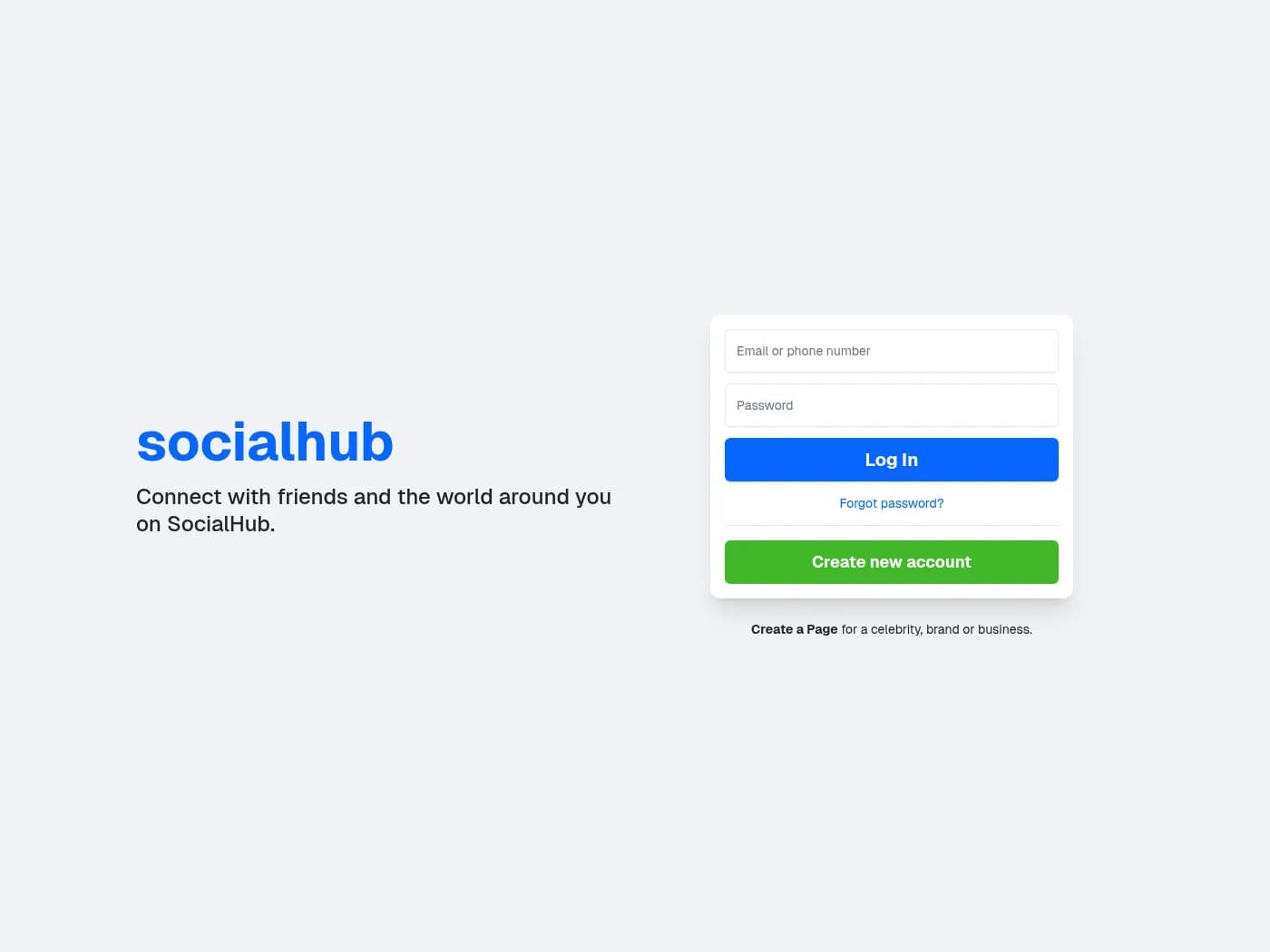 SocialHub Network