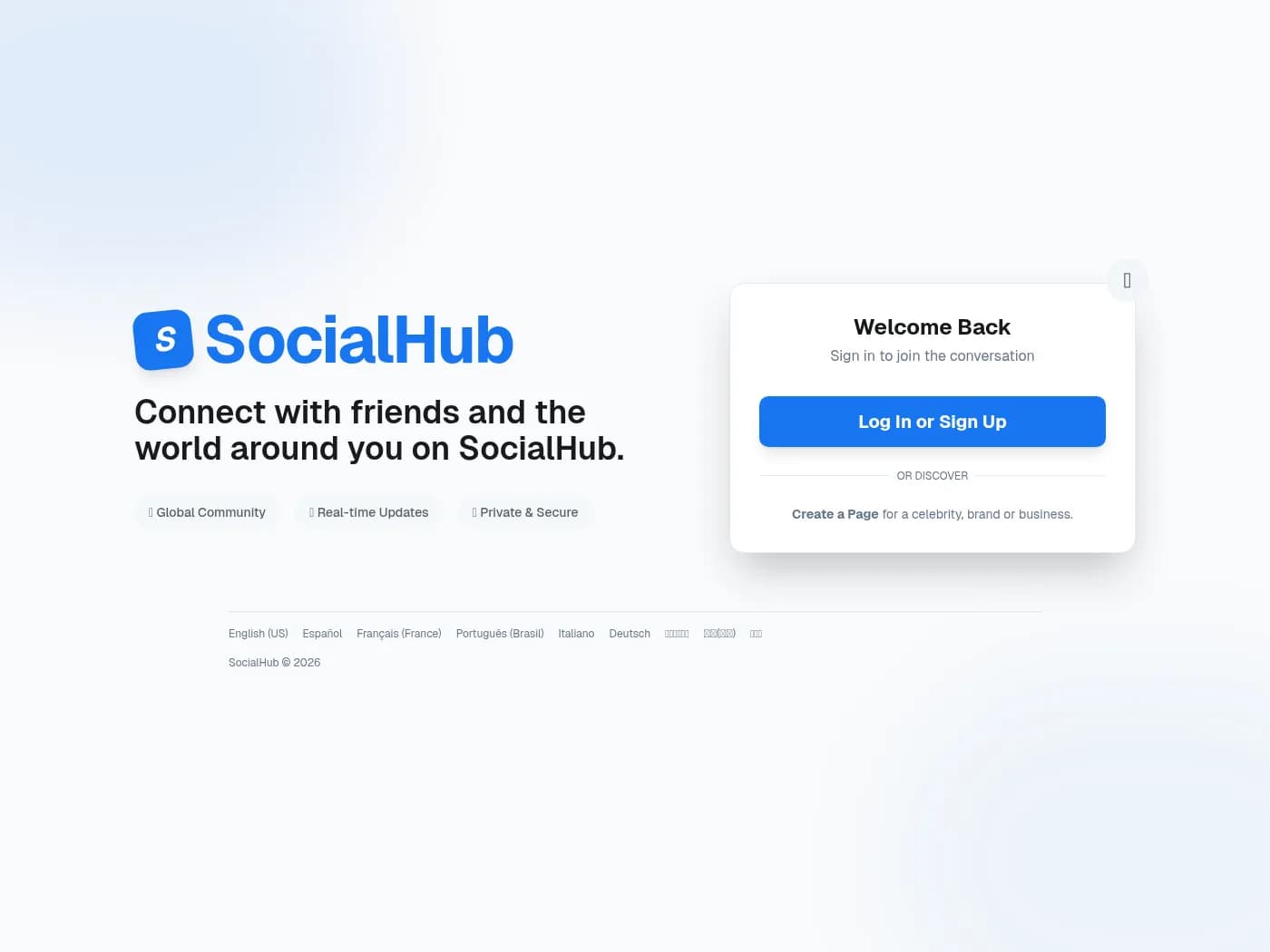 SocialHub Network