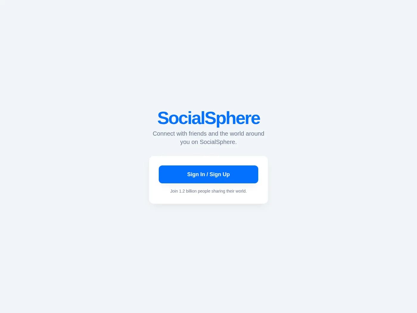 SocialSphere Network