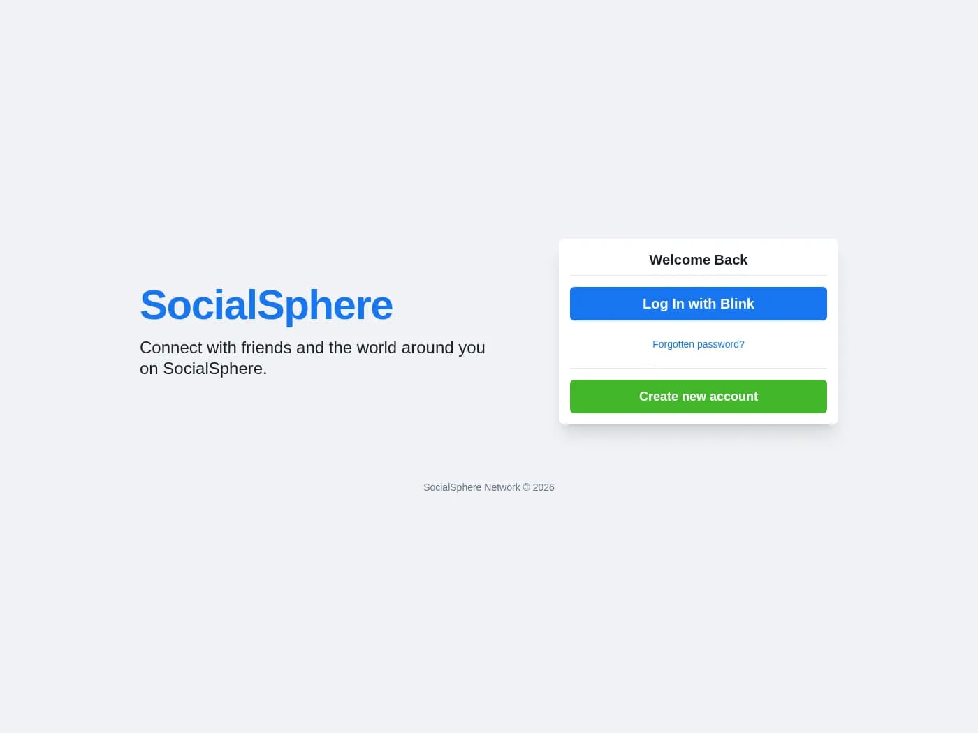 SocialSphere Network