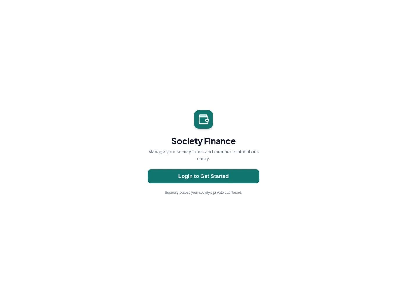 Society Finance Manager