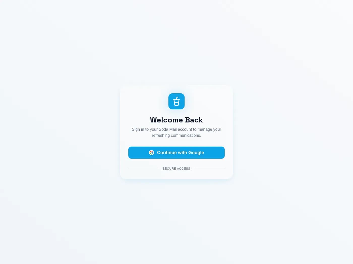 Soda Mail App