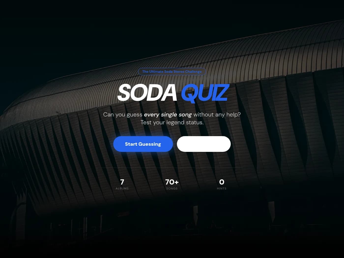Soda Stereo Song Quiz