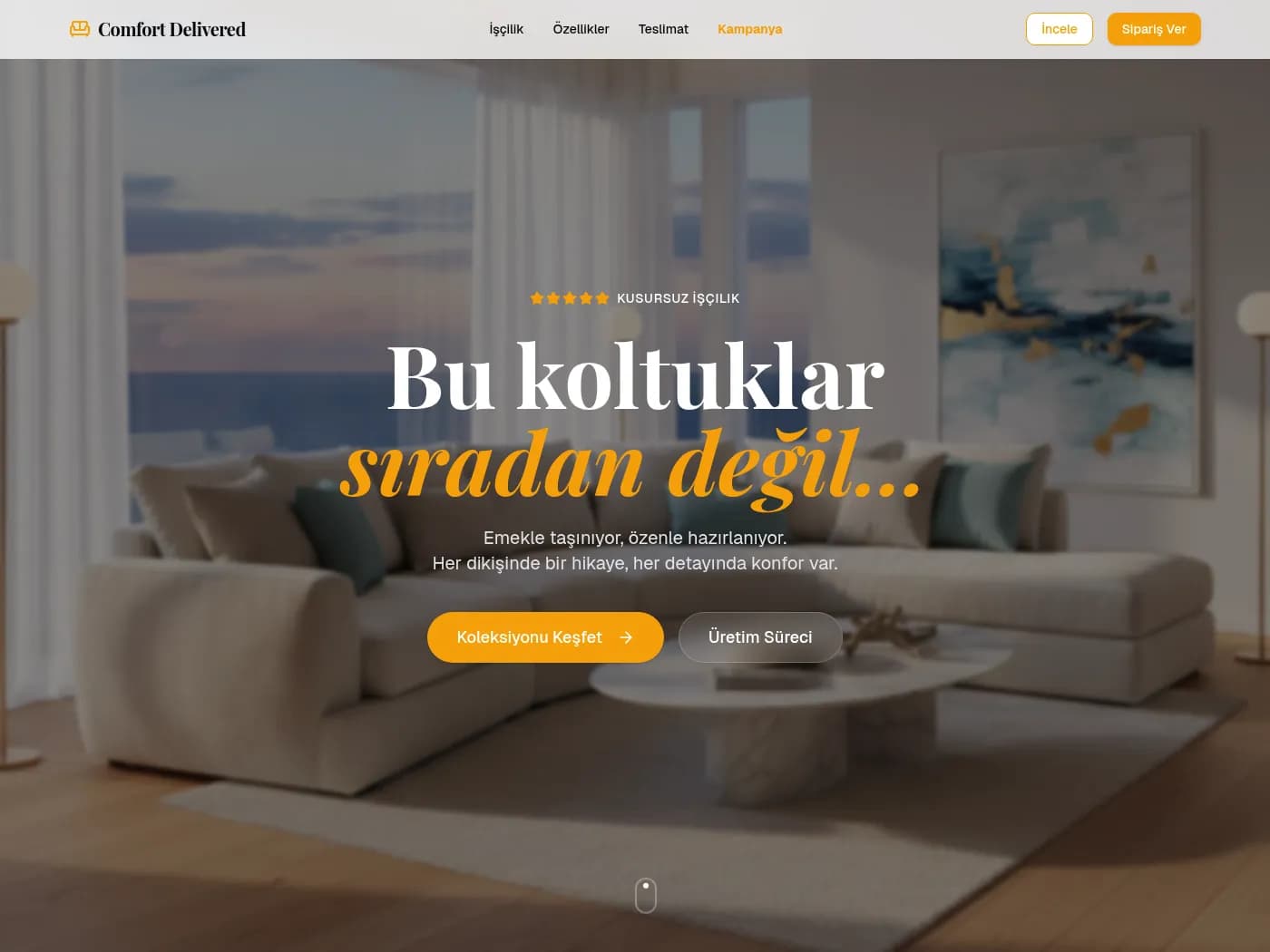 Comfort Delivered Ad MicroSite