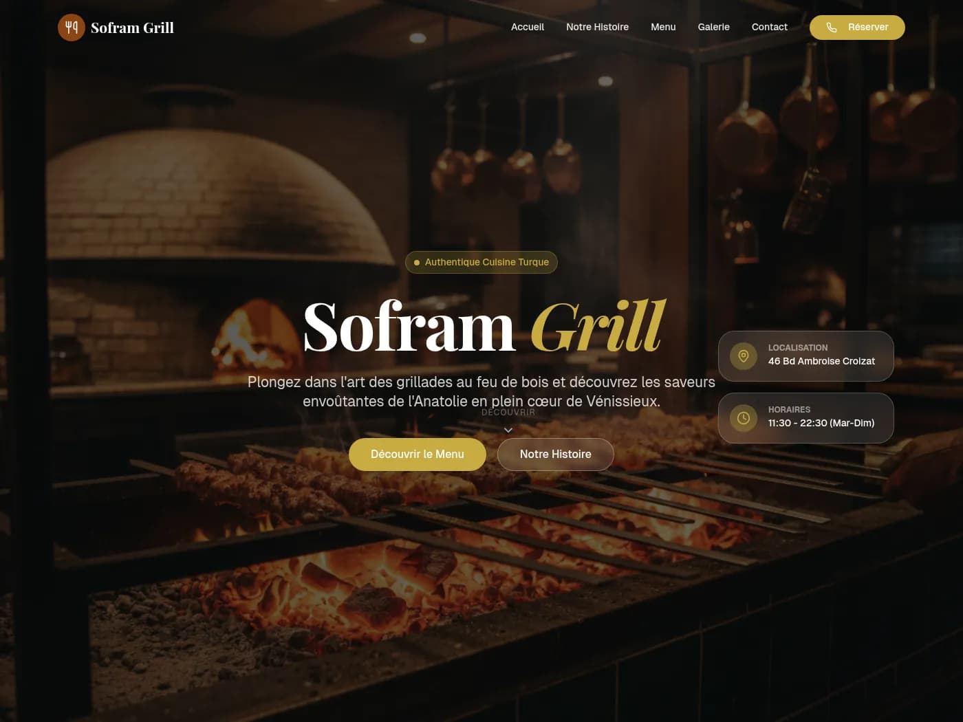 Sofram Grill Website