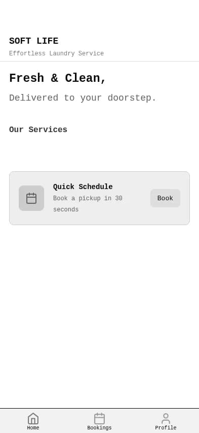 SOFT LIFE Laundry App