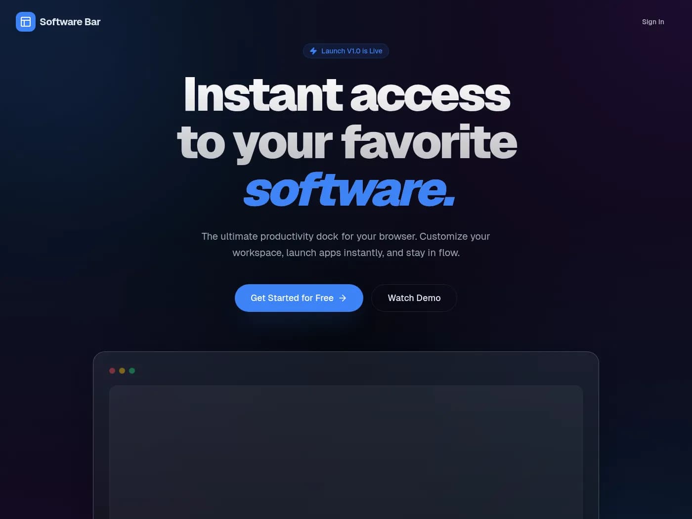 Software Bar