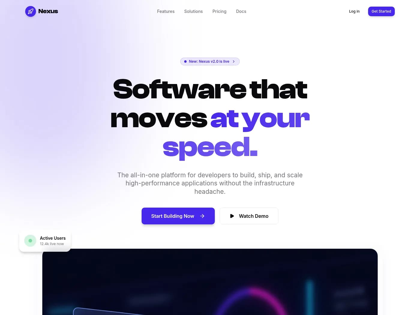 Software Landing Page