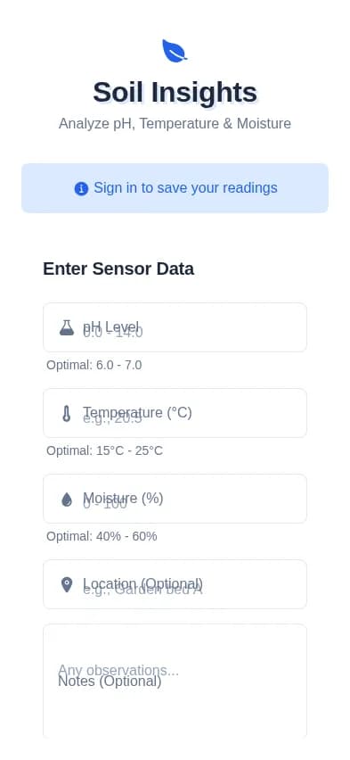 Soil Insights App
