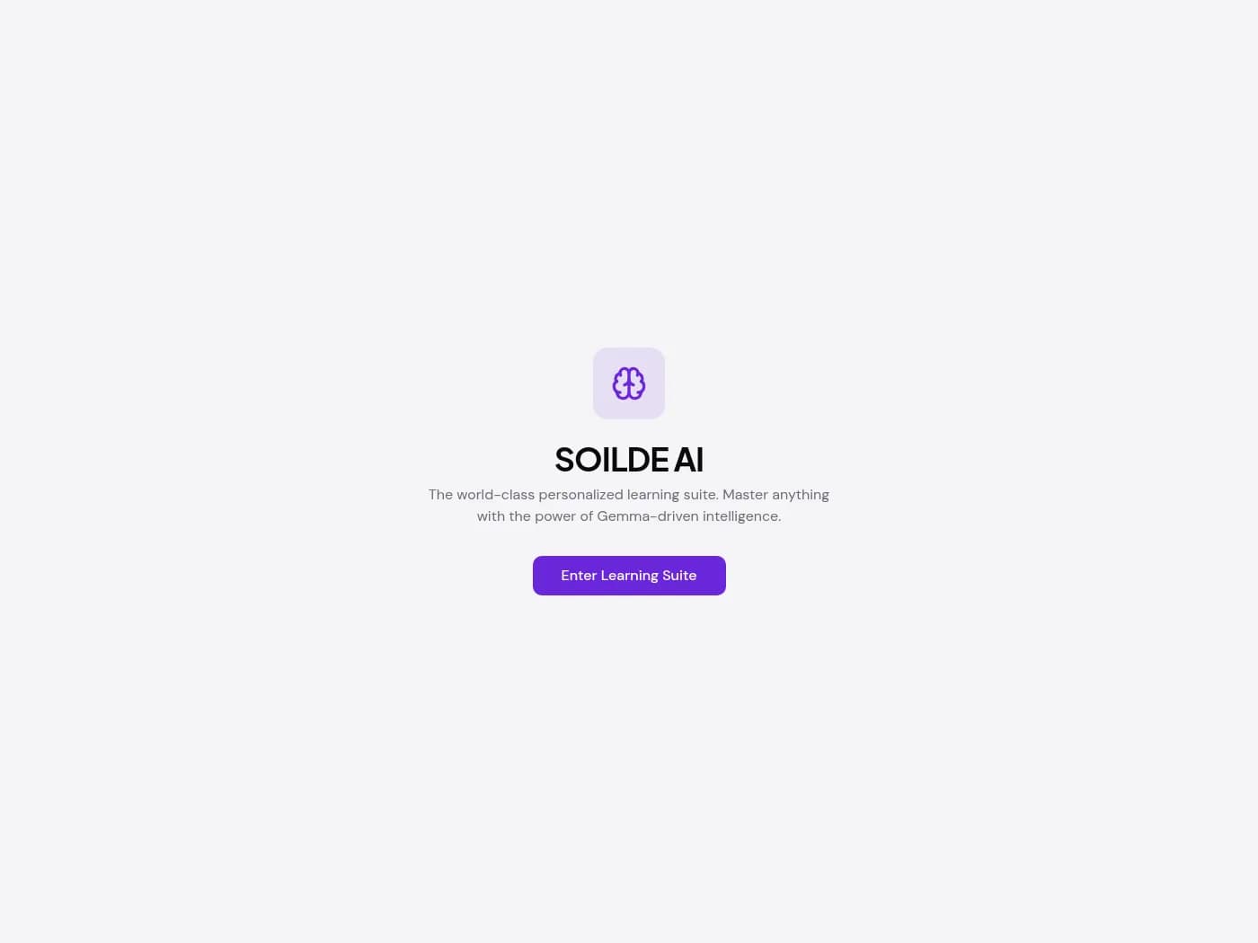 SOILDE AI Learning Suite