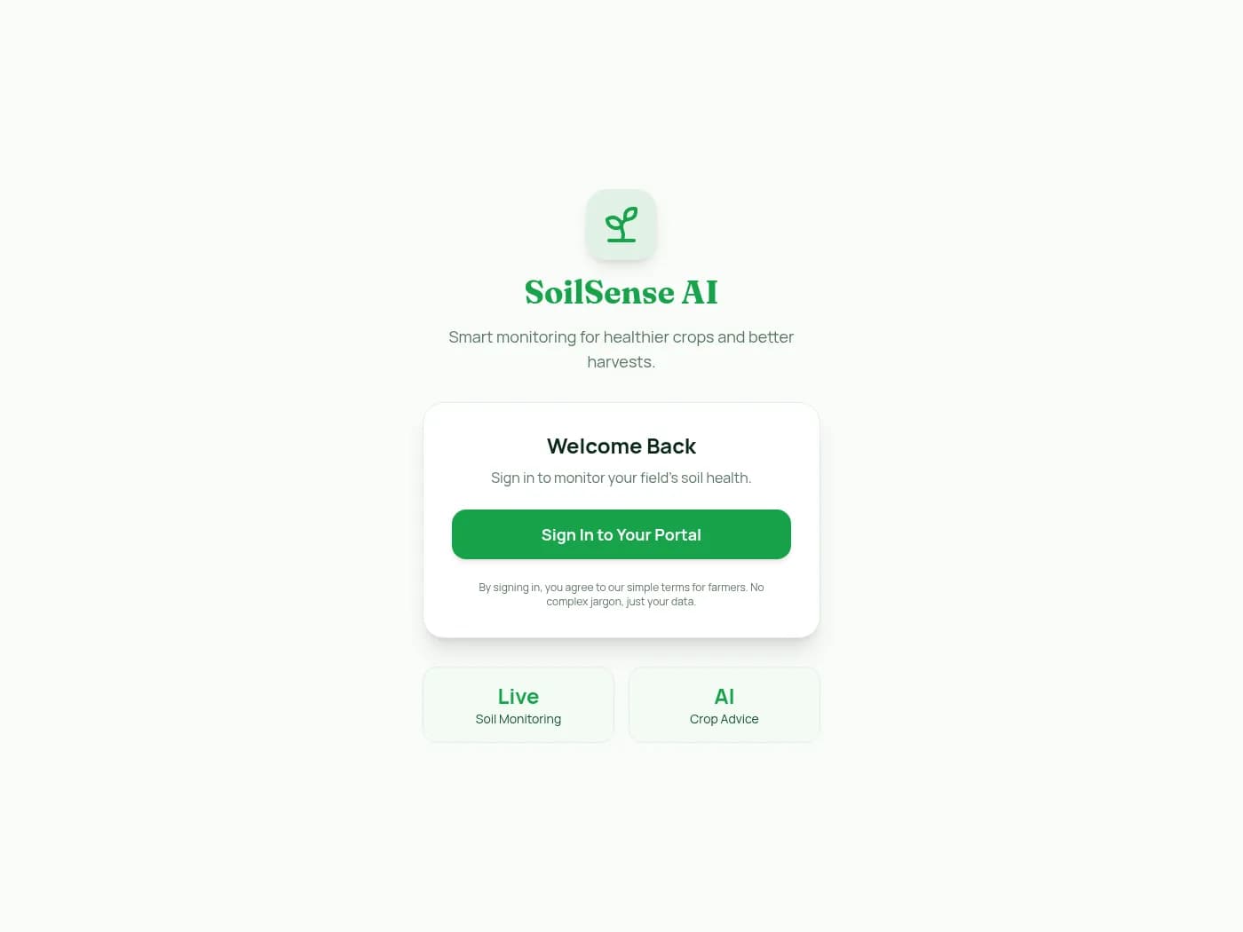 SoilSense AI Portal