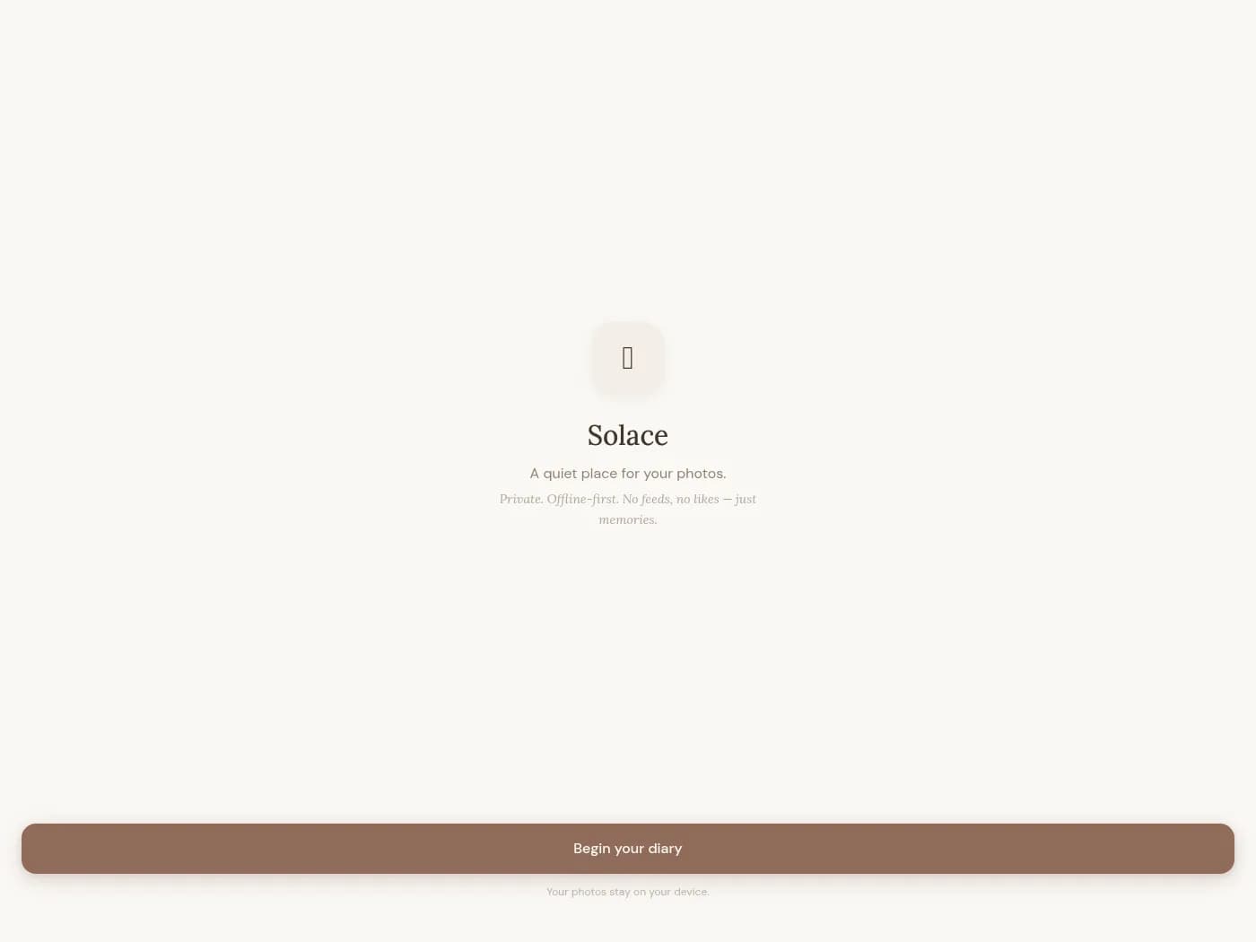 Solace Photo Diary
