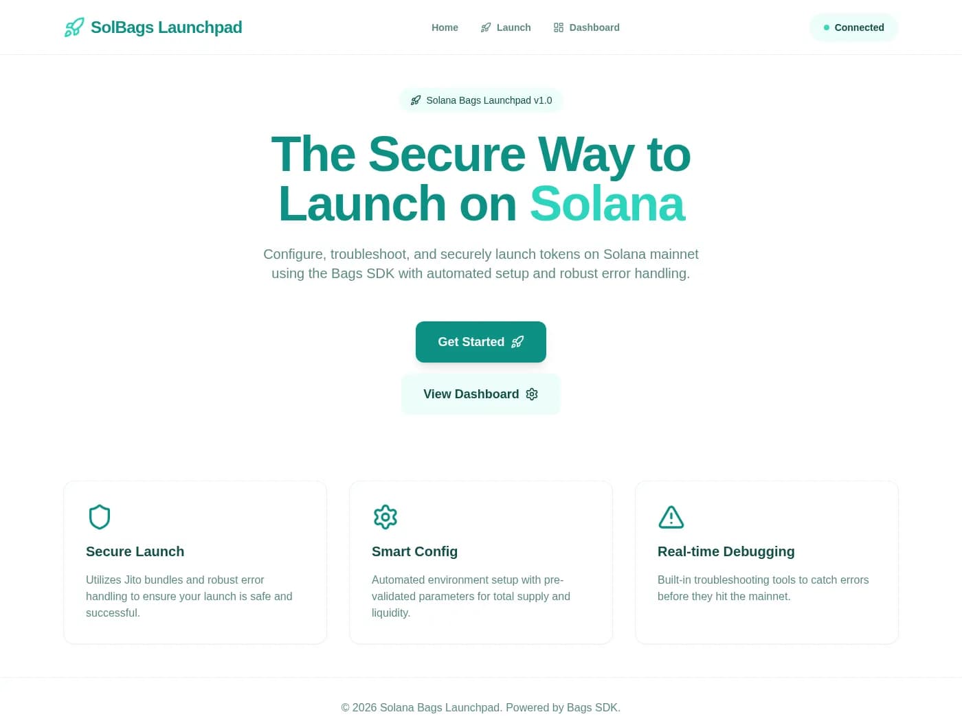 Solana Bags Launchpad