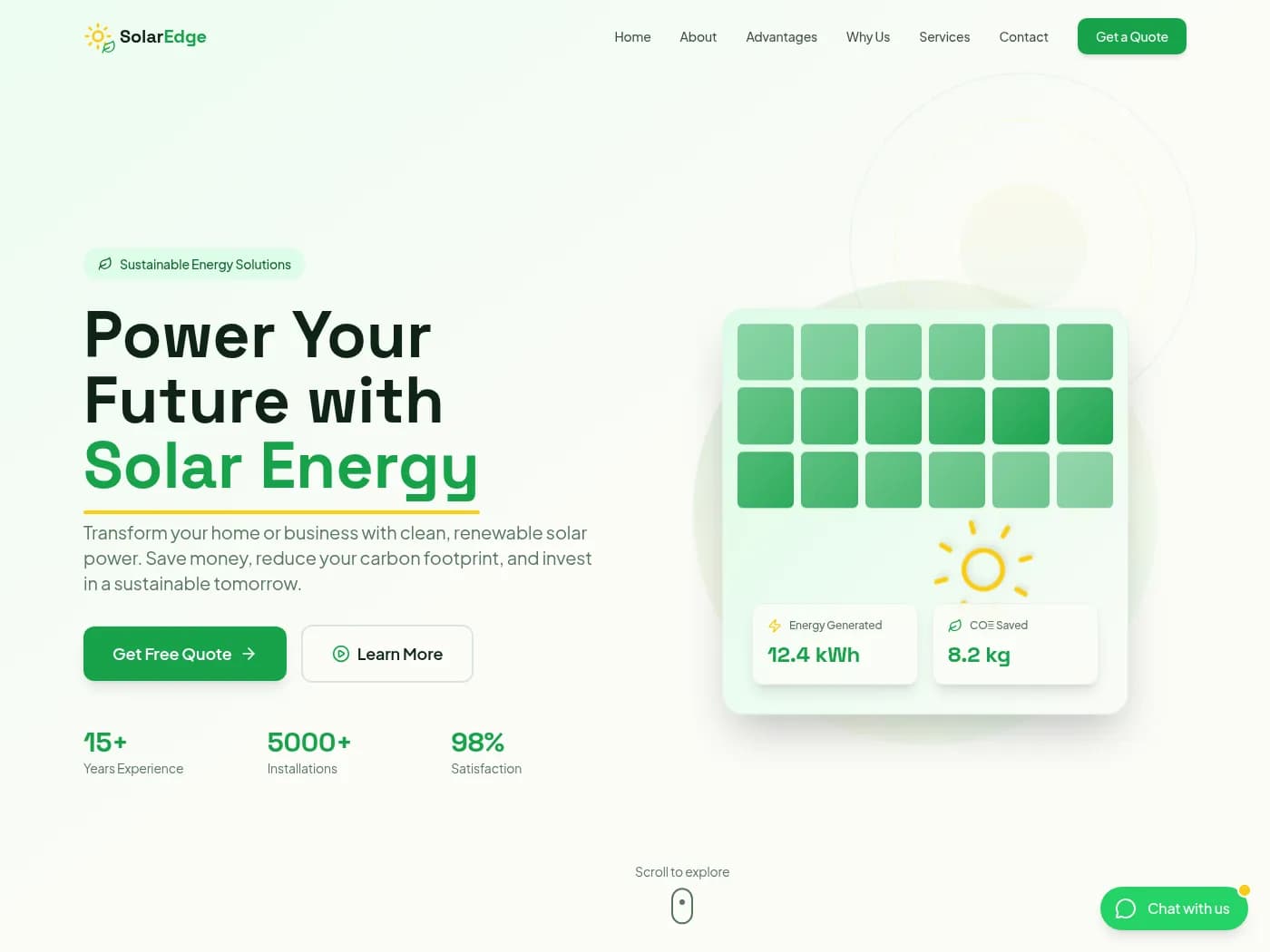 SolarEdge One Page Site