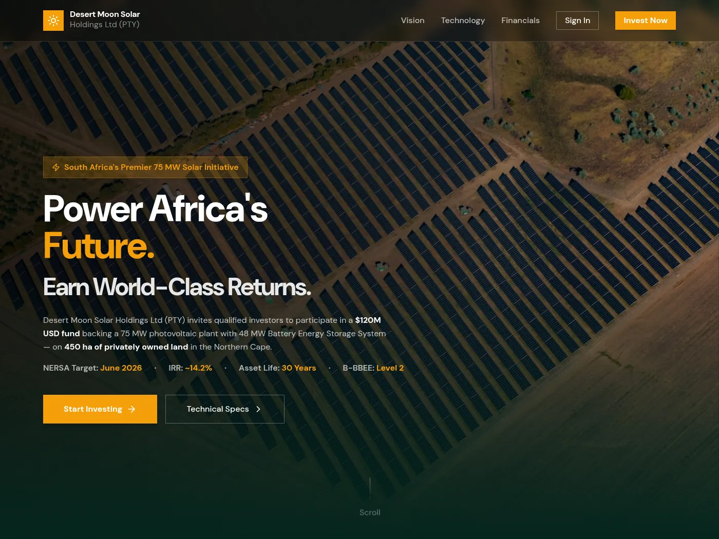 Solar Fund Investment Portal