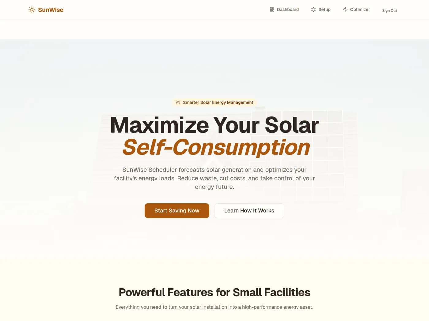 SunWise Scheduler