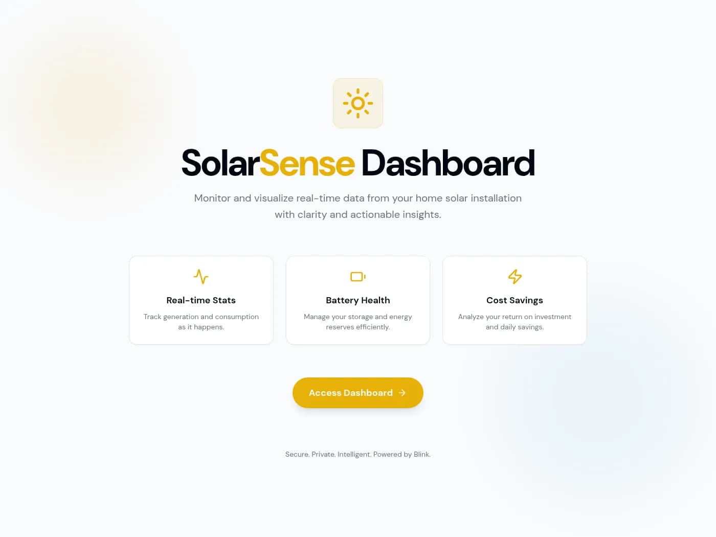 SolarSense Dashboard
