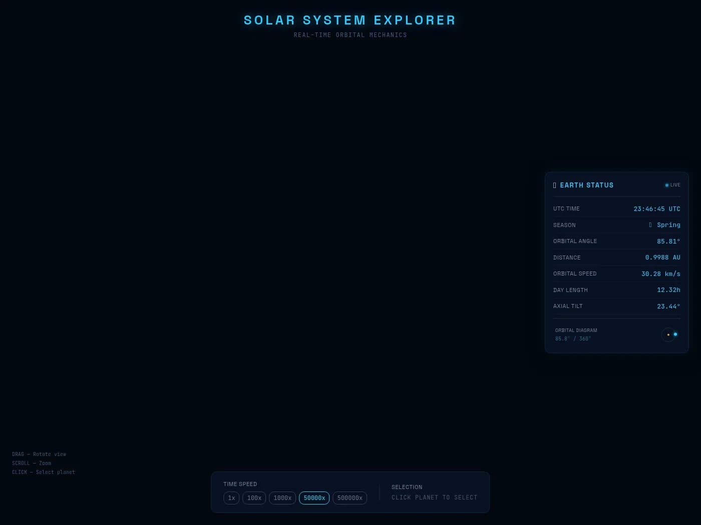 Solar System 3D Explorer
