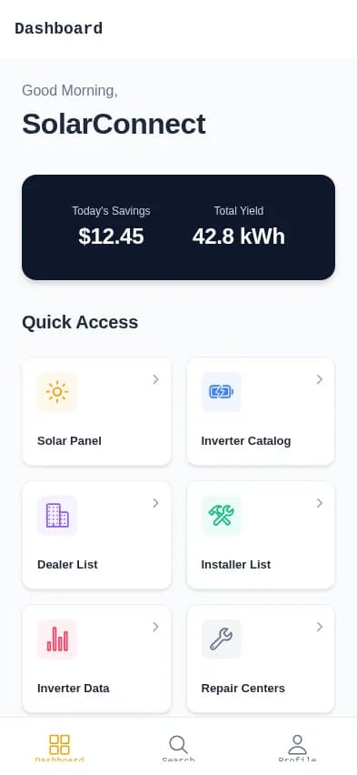 SolarConnect Dashboard