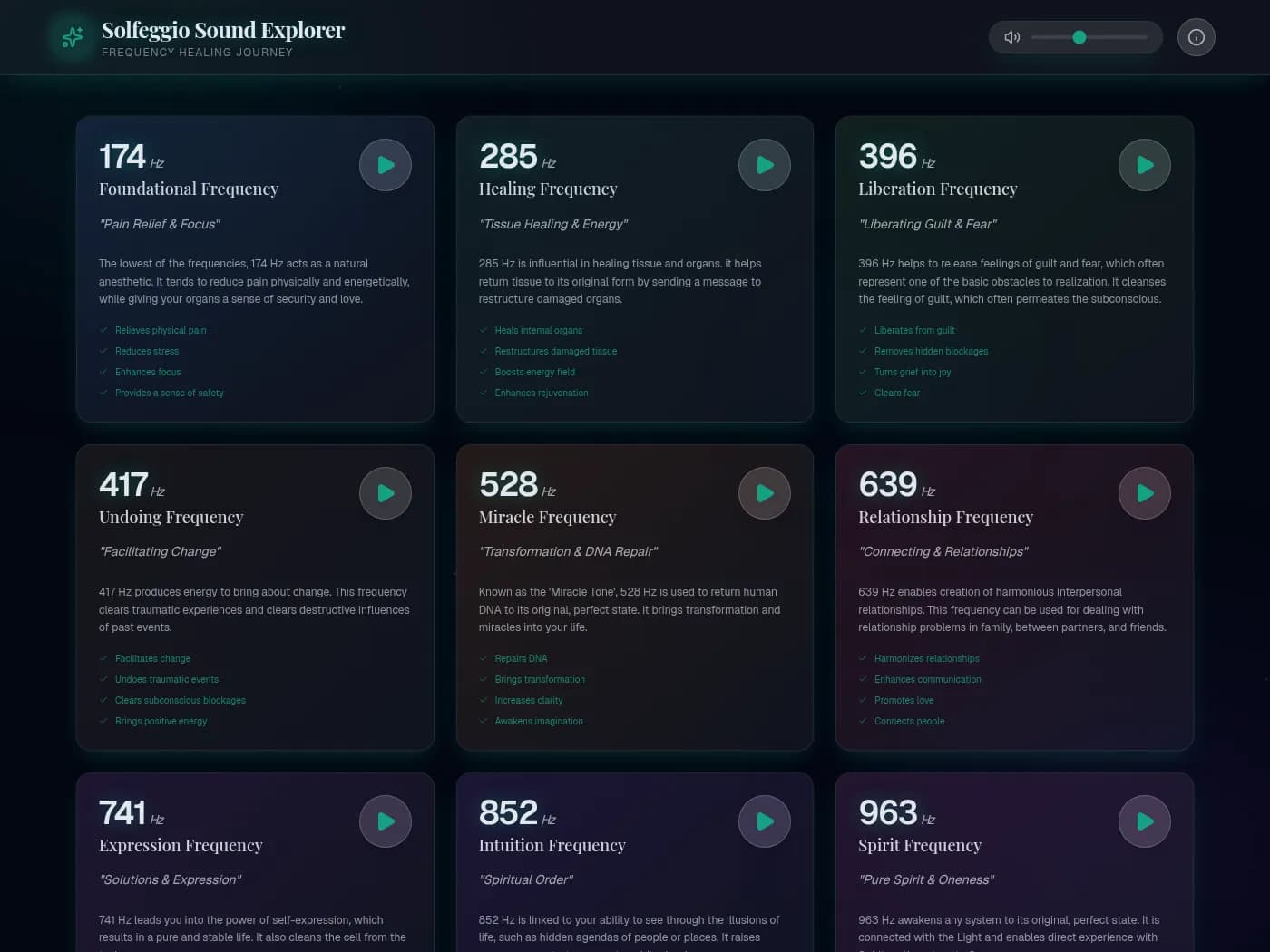 Solfeggio Sound Explorer