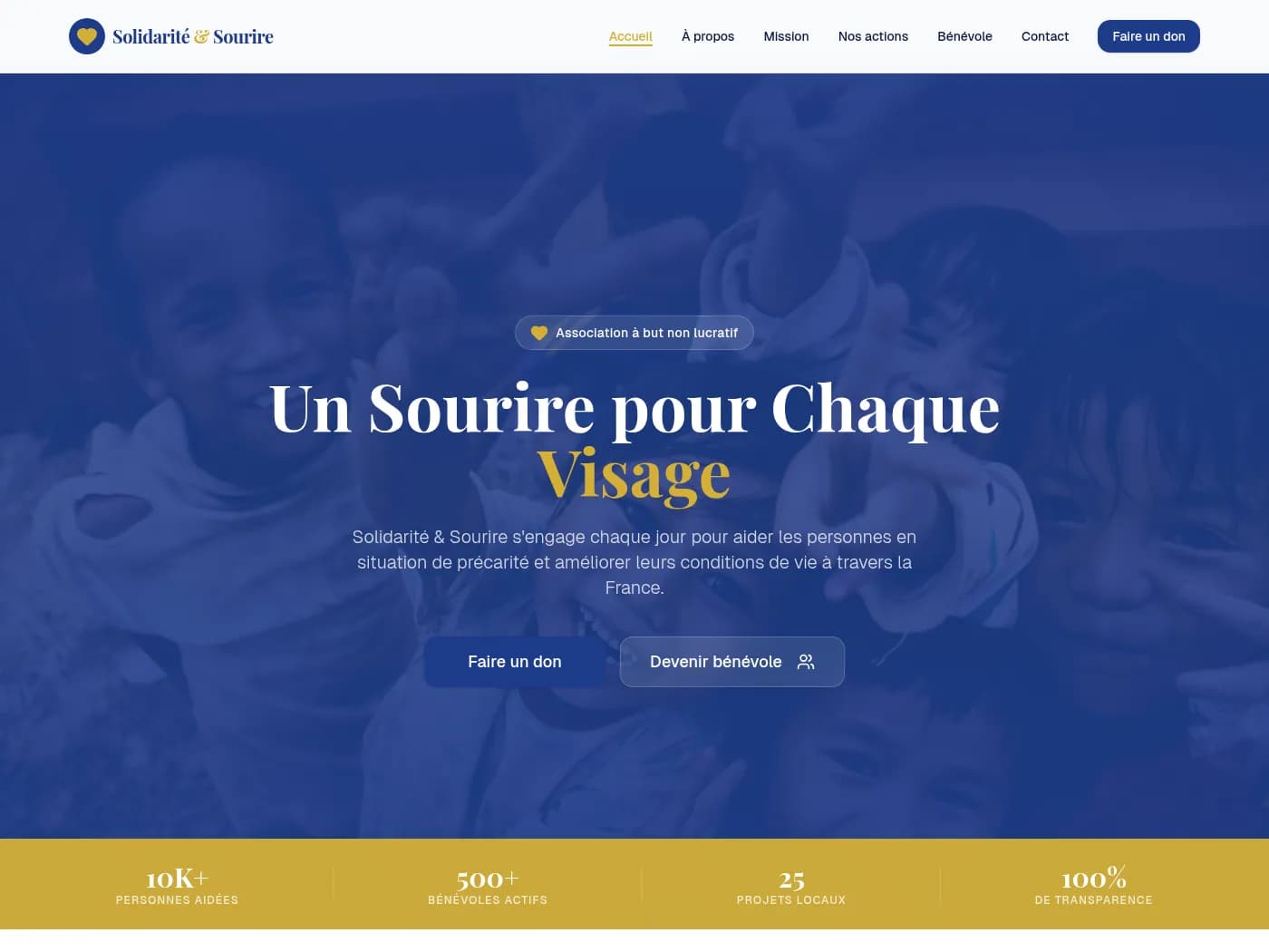 Solidarité & Sourire Site