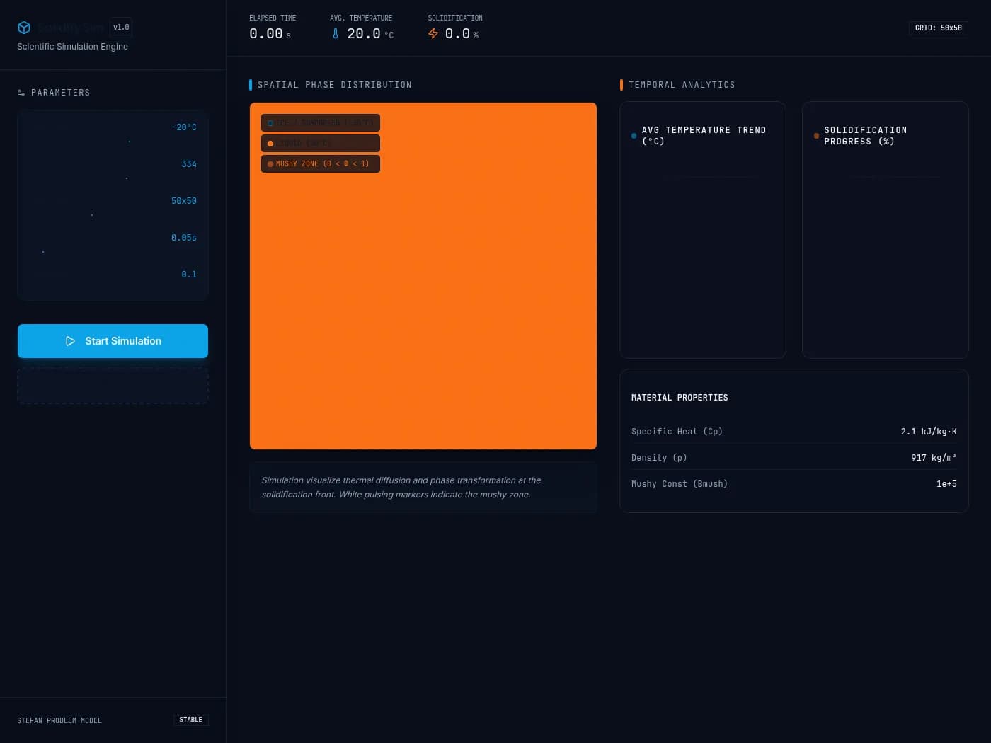 SolidifySim Web Tool