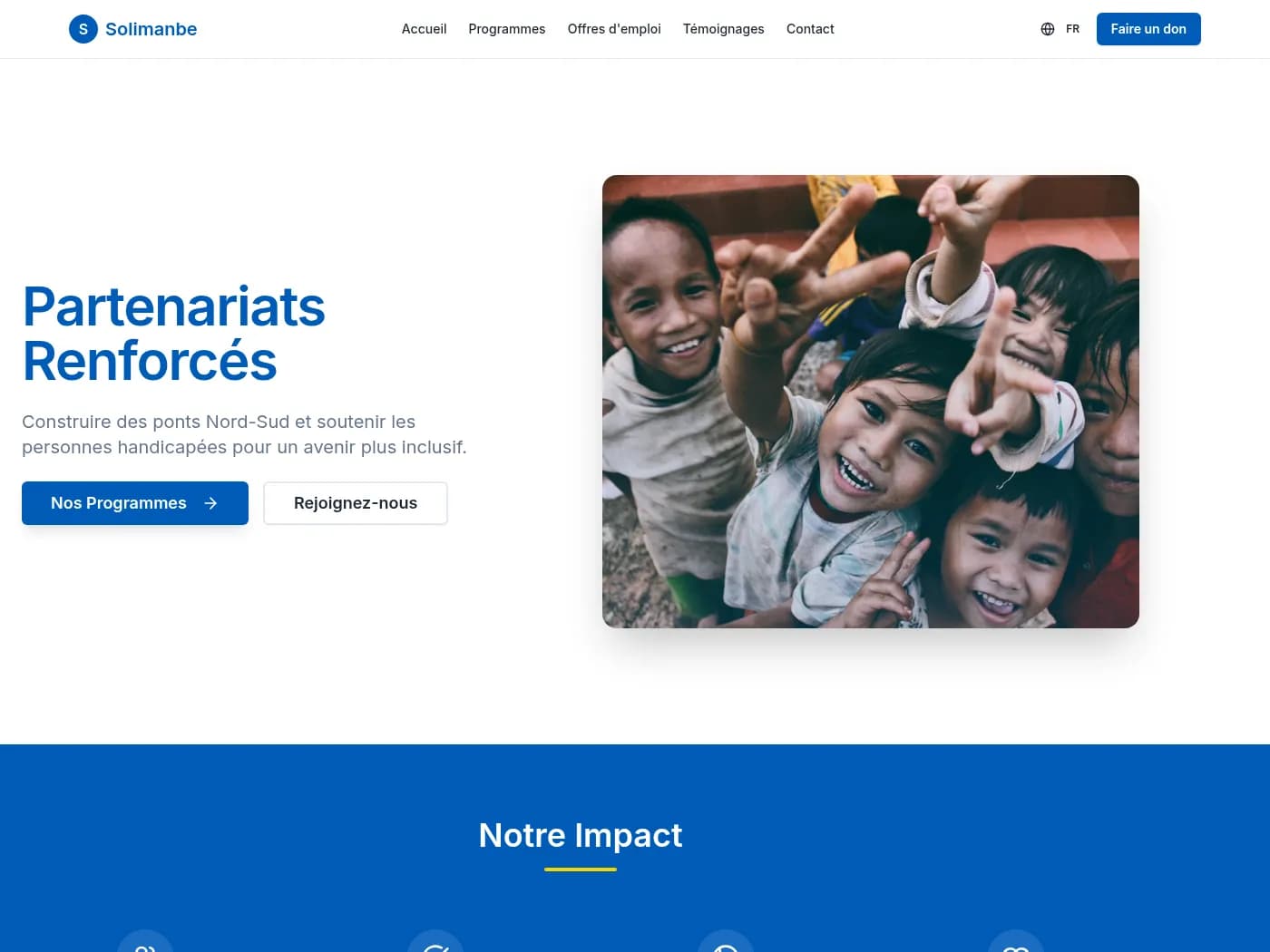Solimanbe Multilingual NGO Site
