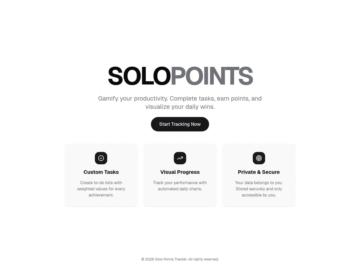Solo Points Tracker