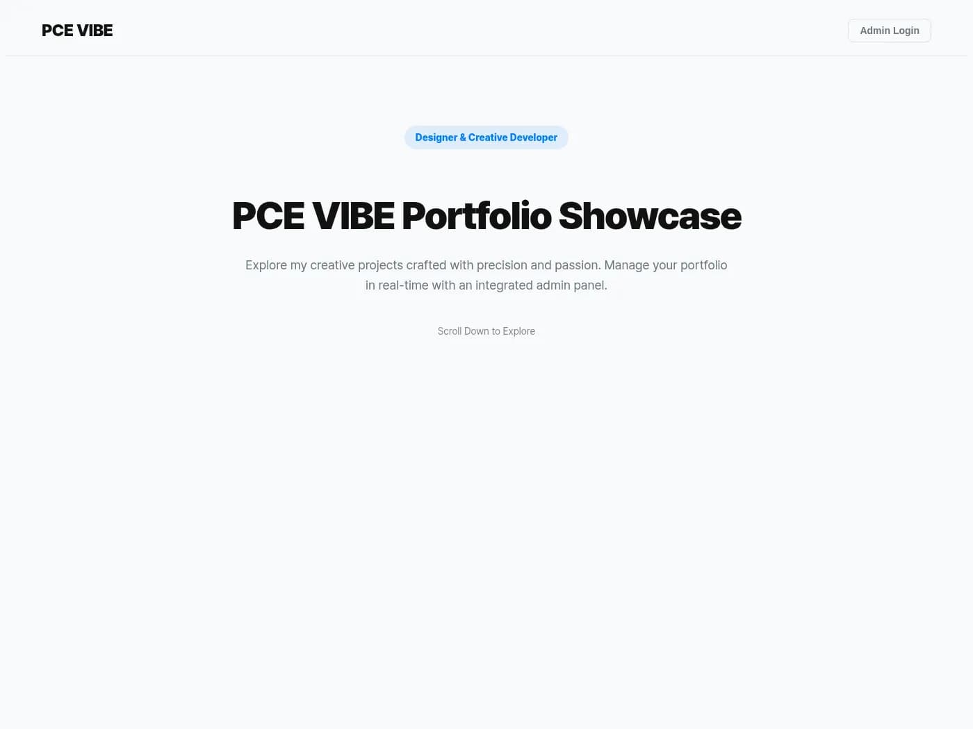 Solo Portfolio Showcase