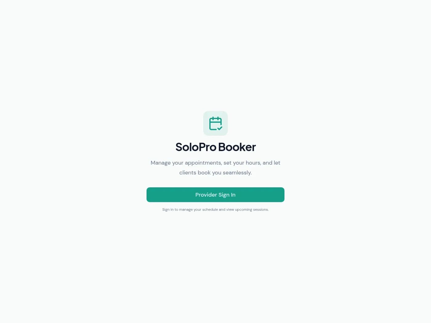 SoloPro Booker
