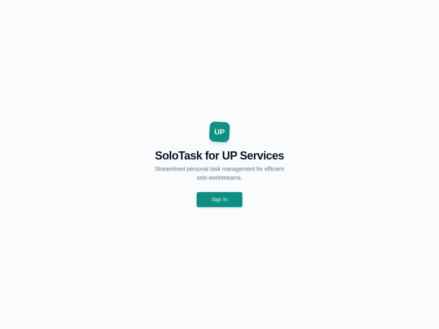 SoloTask for UP Services