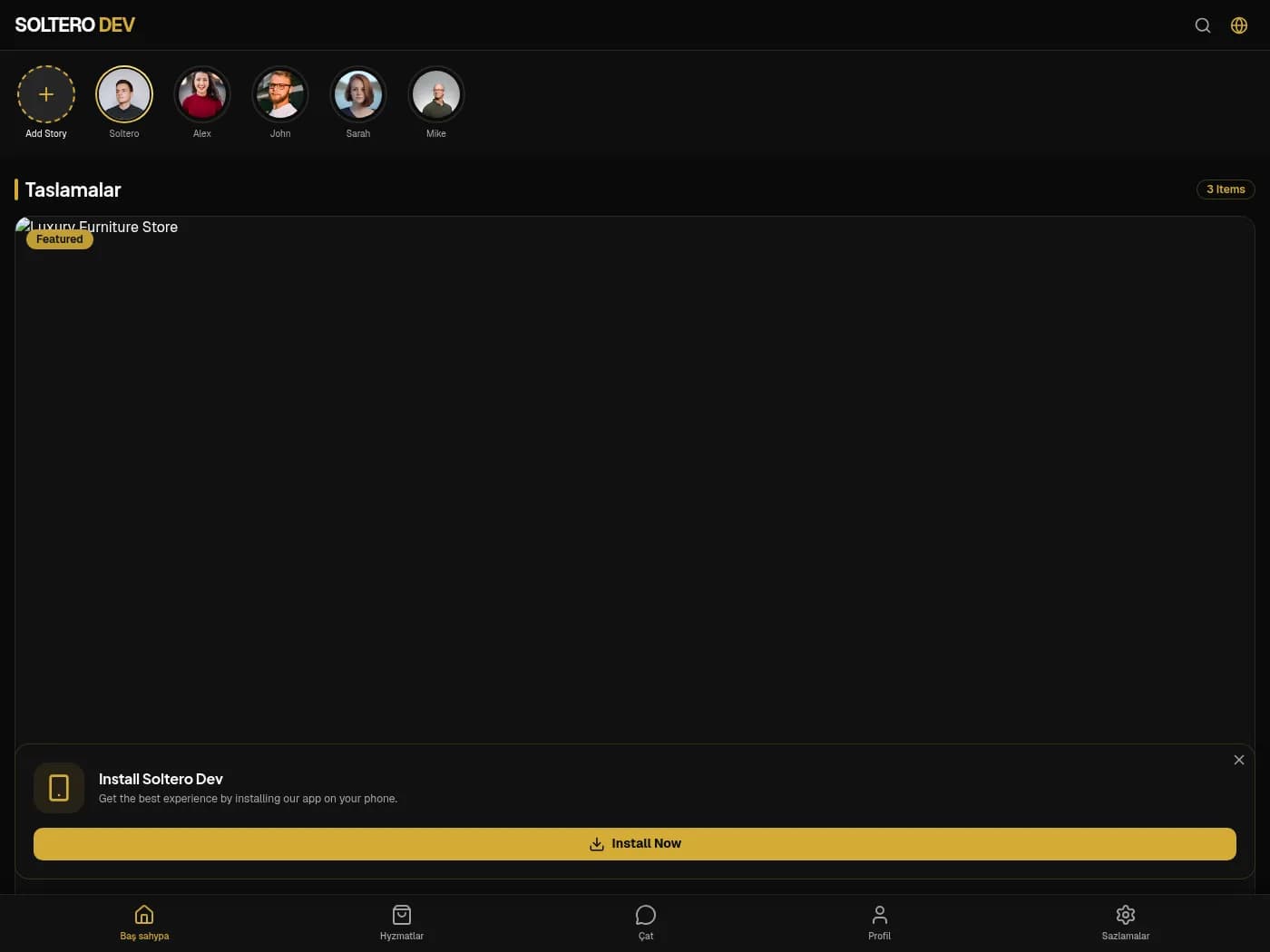 Soltero Dev Marketplace