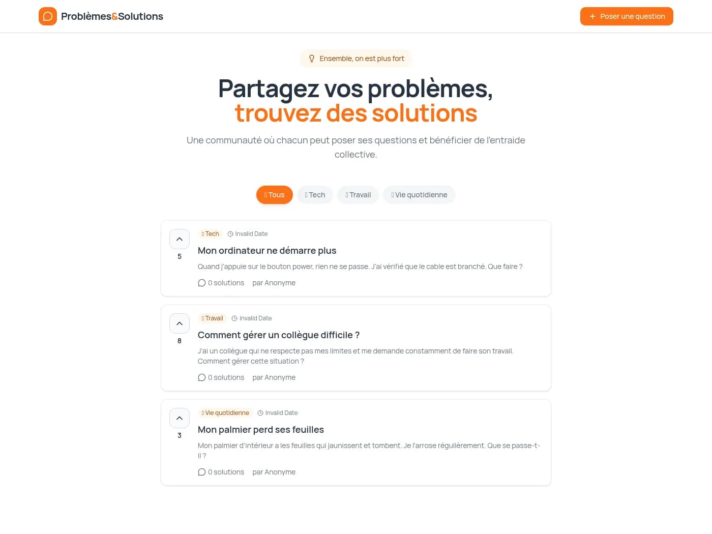 Solutions Forum