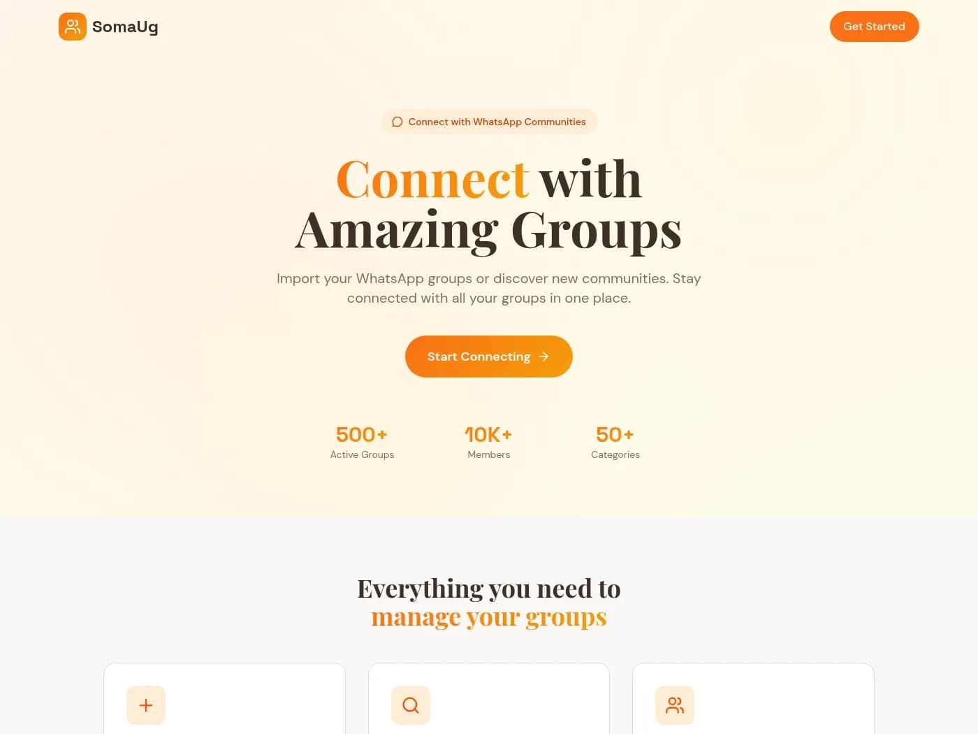 SomaUg Groups Connector
