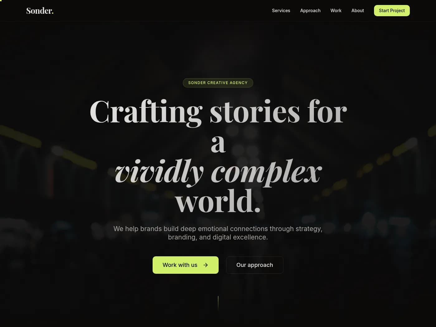Sonder Creative Agency Site