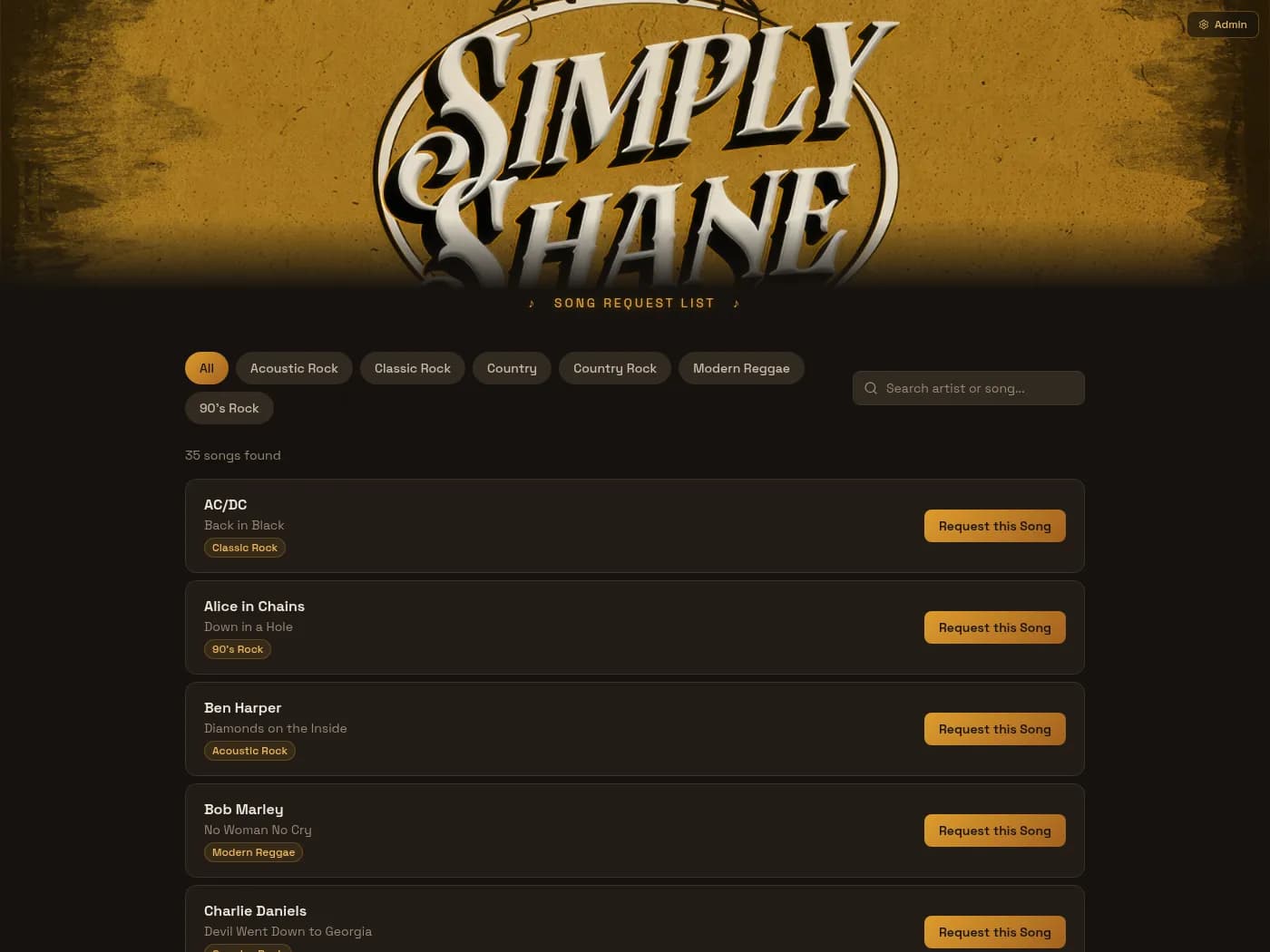 SongPal Request App