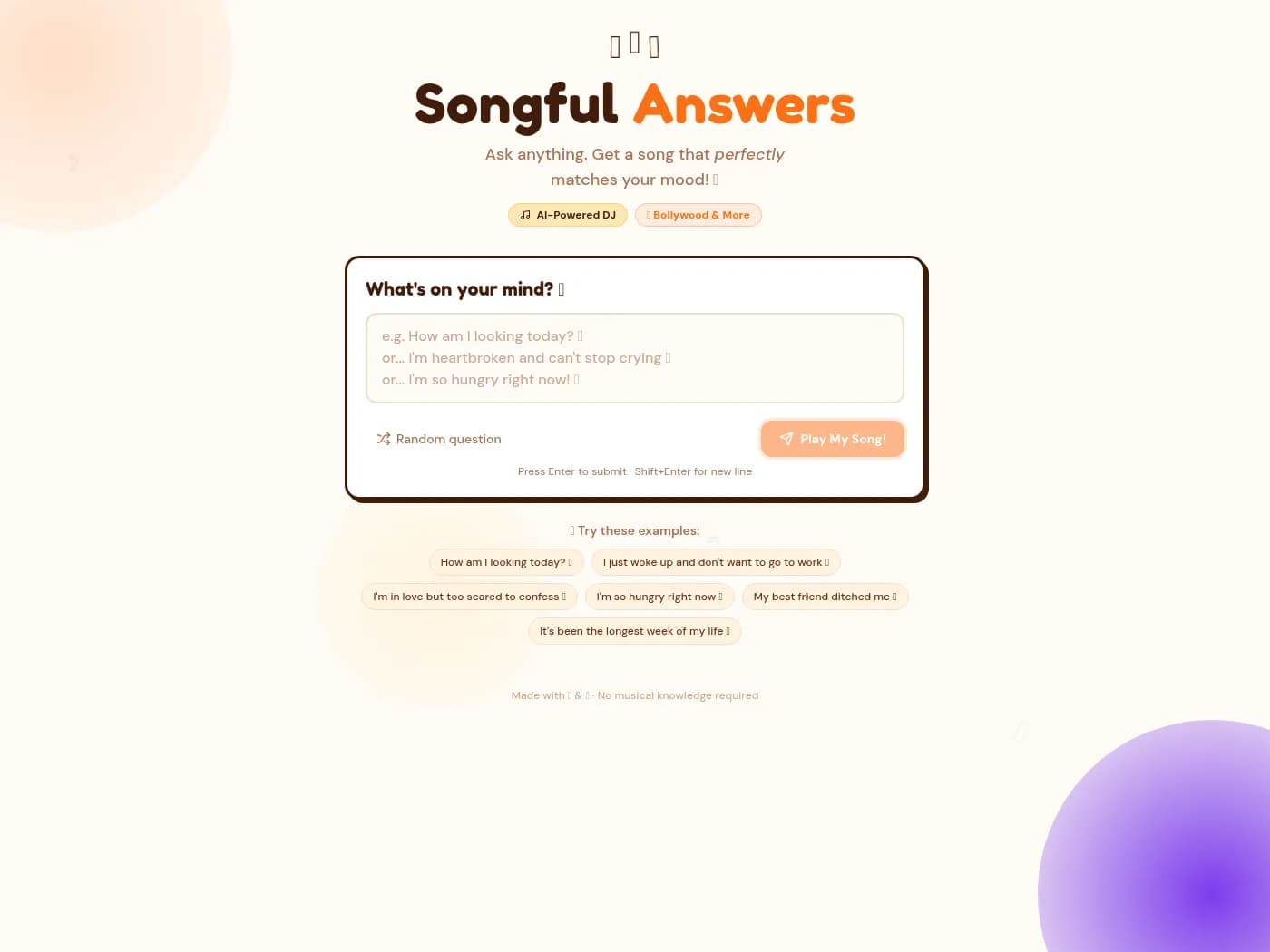 Songful Answers