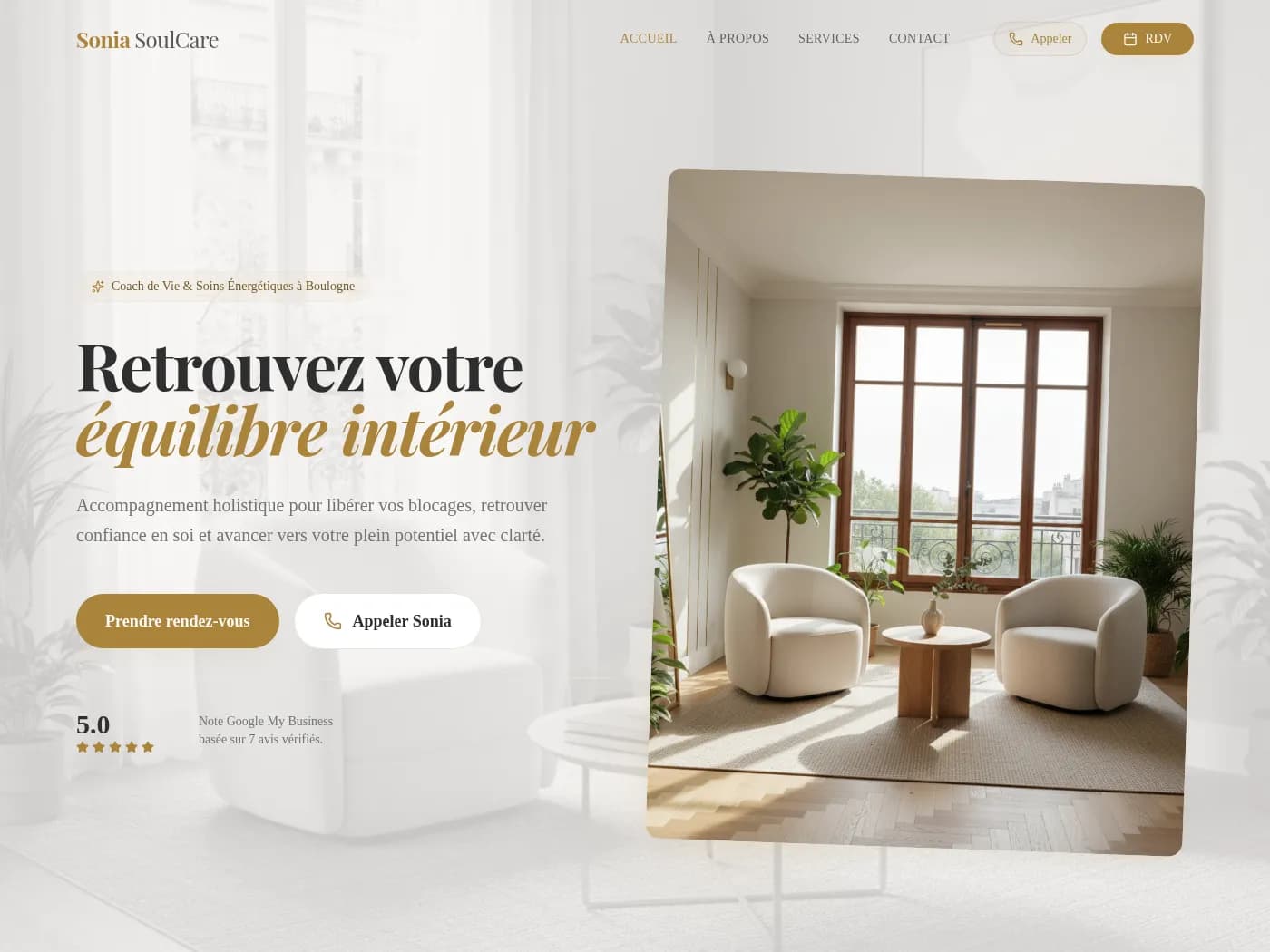 Sonia SoulCare Web Presence