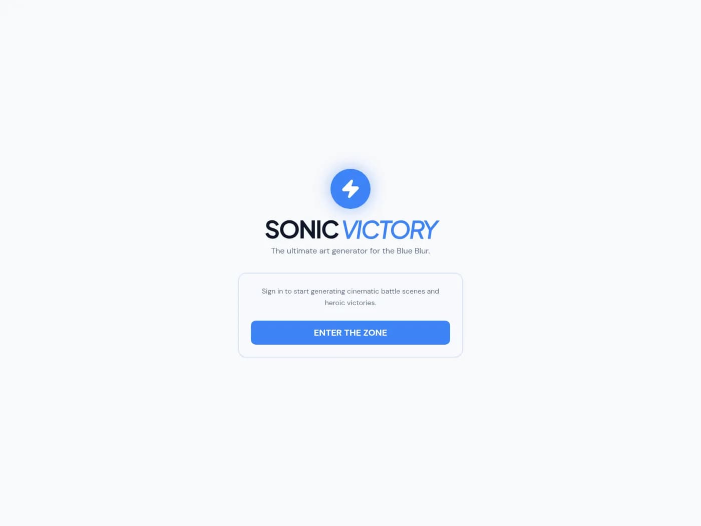 Sonic Victory Art Generator
