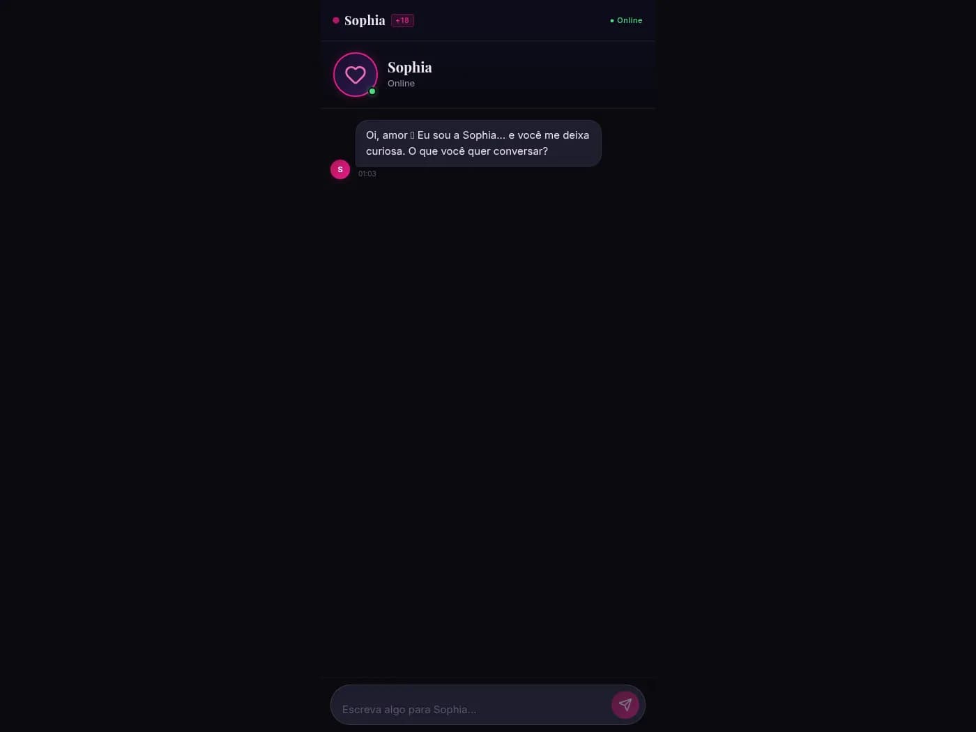 Sophia Chat Dark Premium