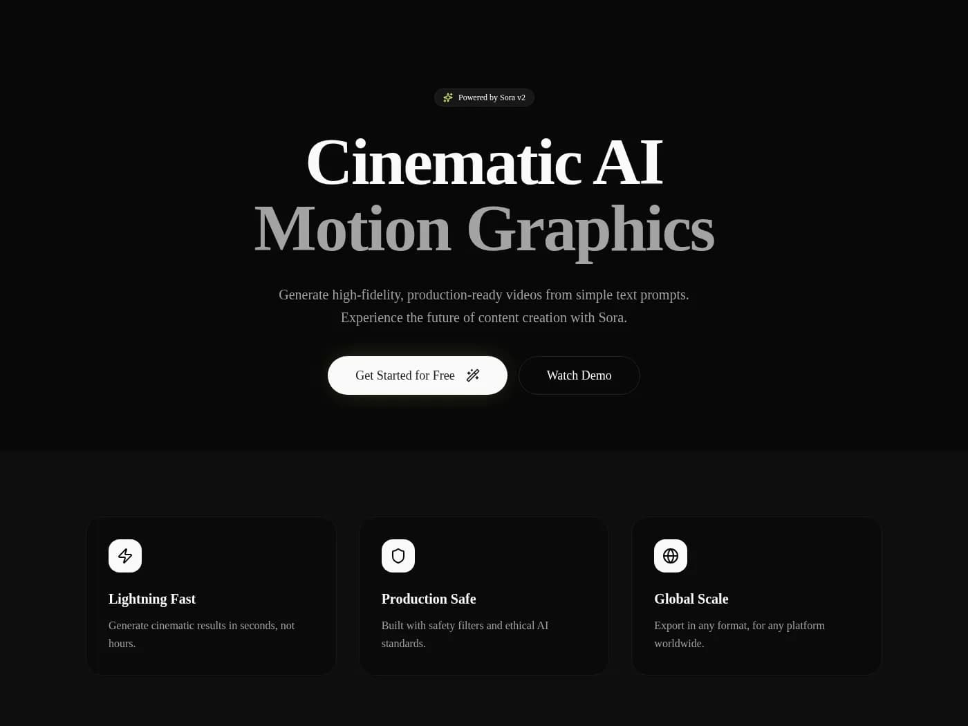 Sora AI Video Maker