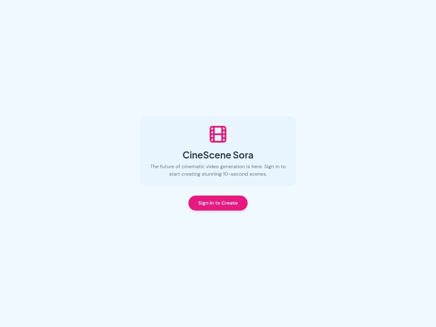 CineScene Sora Generator