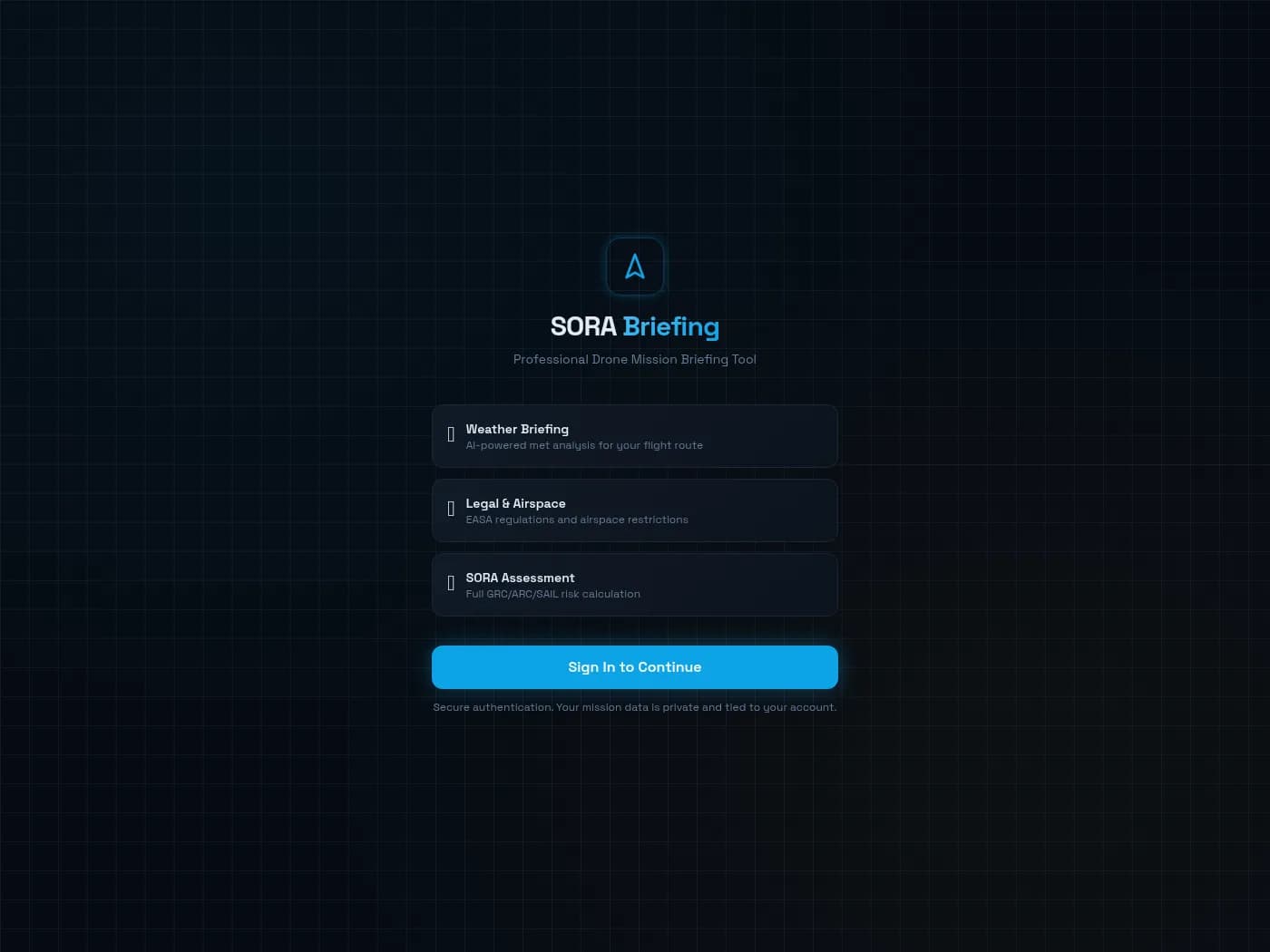 SORA Drone Briefing Tool