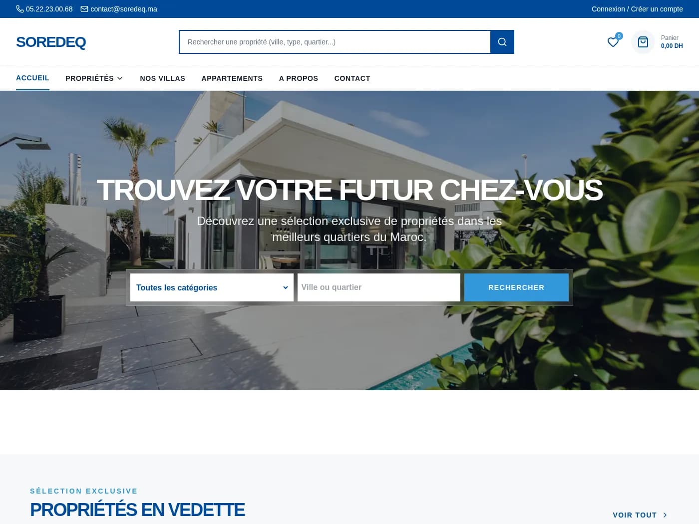 Soredeq Real Estate Site