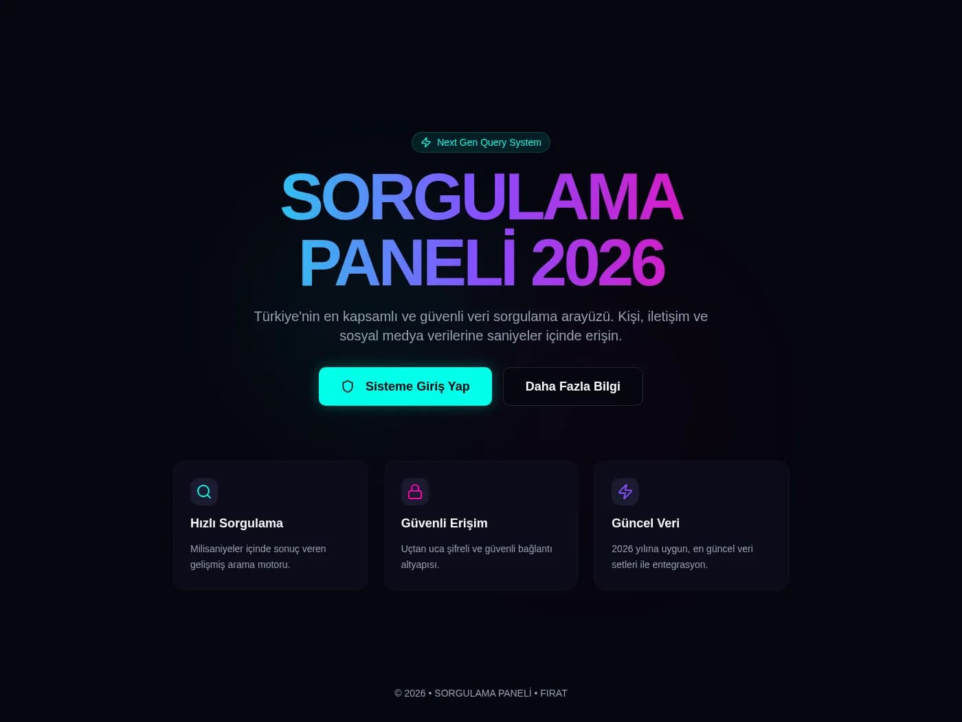 Sorgulama Paneli 2026