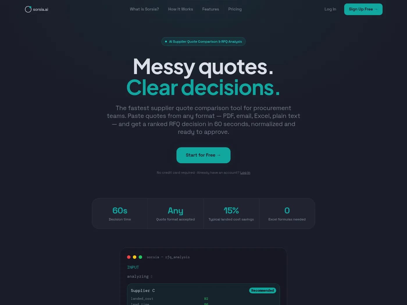 Sorsia.ai Website