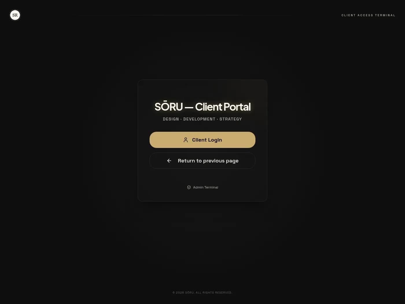 SŌRU Client Portal