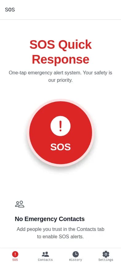 SOS Quick Response App
