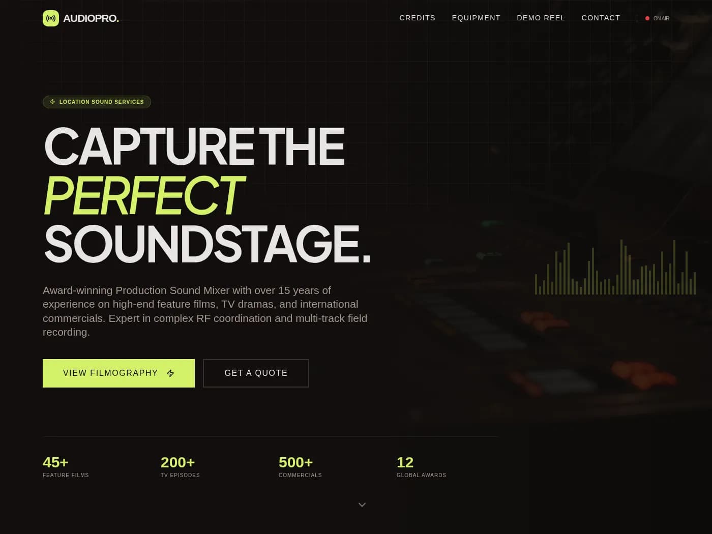 AudioPro Portfolio