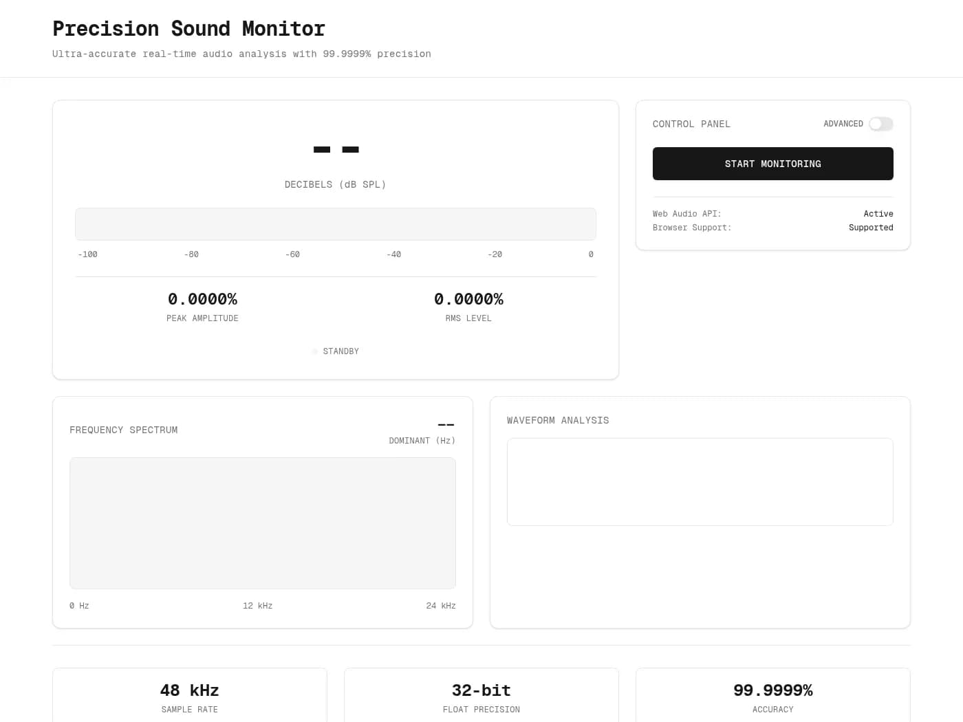 Precision Sound Monitor